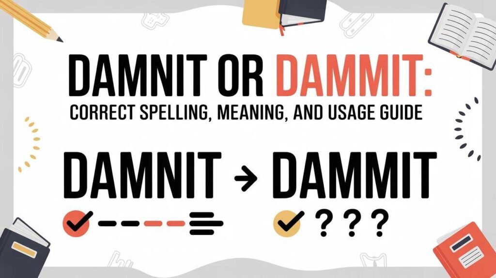 Damnit or Dammit: Correct Spelling, Meaning, and Usage Guide - gramnova.com